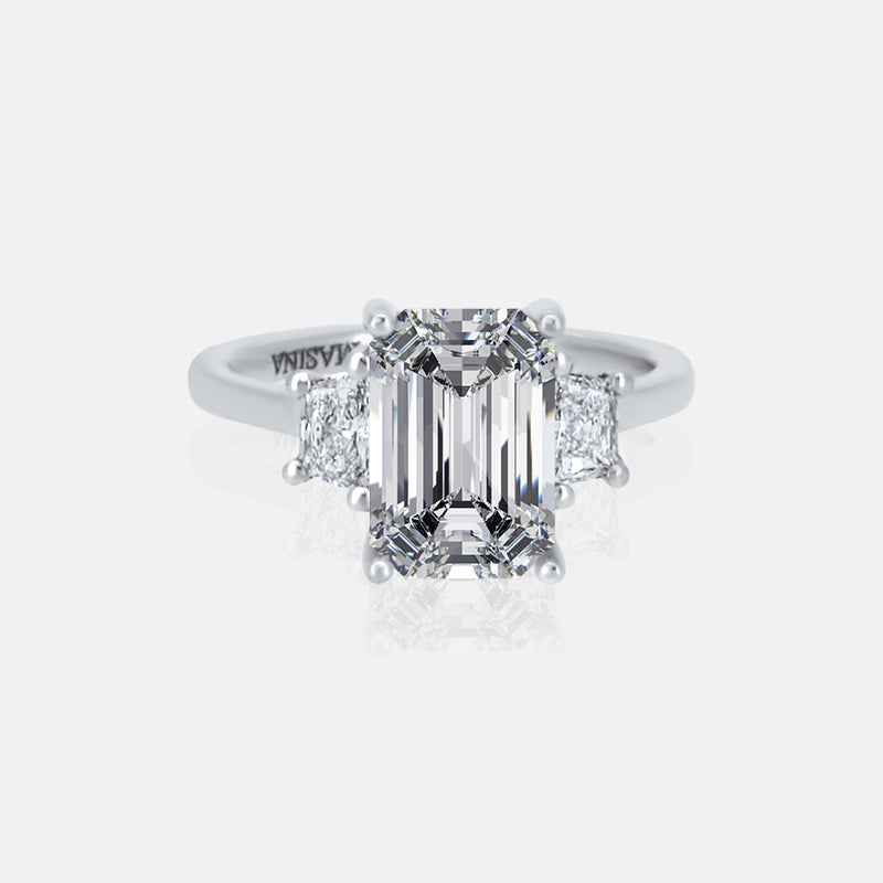 Geometric Gem! This Trapezoid 3-Stone Ring is a Modern Masterpiece ...